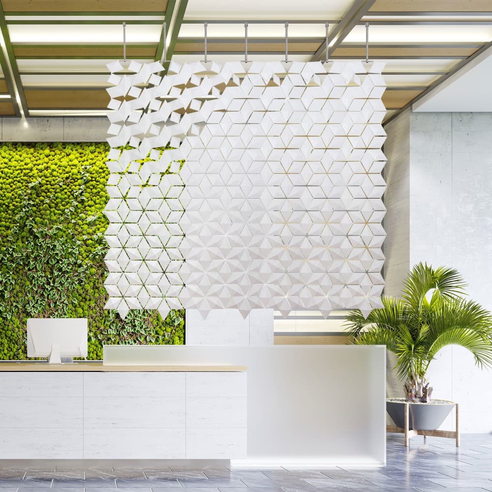 Facet hanging room divider 238 x 207cm by Bloomming, Bas van Leeuwen ...
