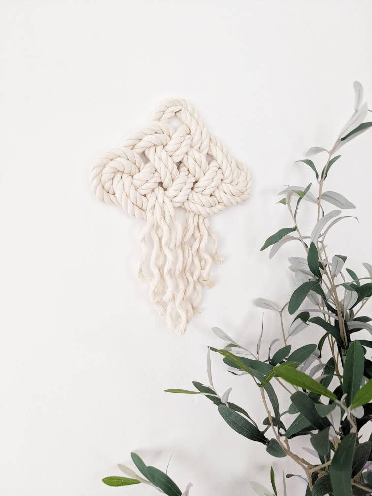 THE CLOUD, Small Macrame Cloud Wall Hanging, Rope Wall by Damaris ...