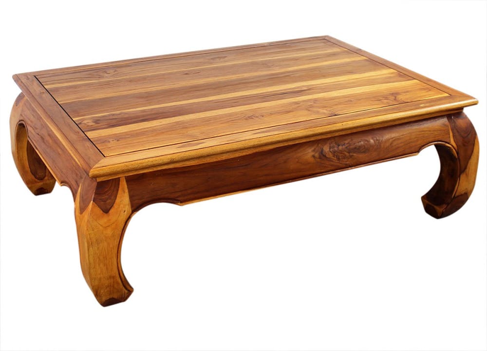 Haussmann® Teak Thai Opium Table 32 x 47 x 16 inch High Oak by ...