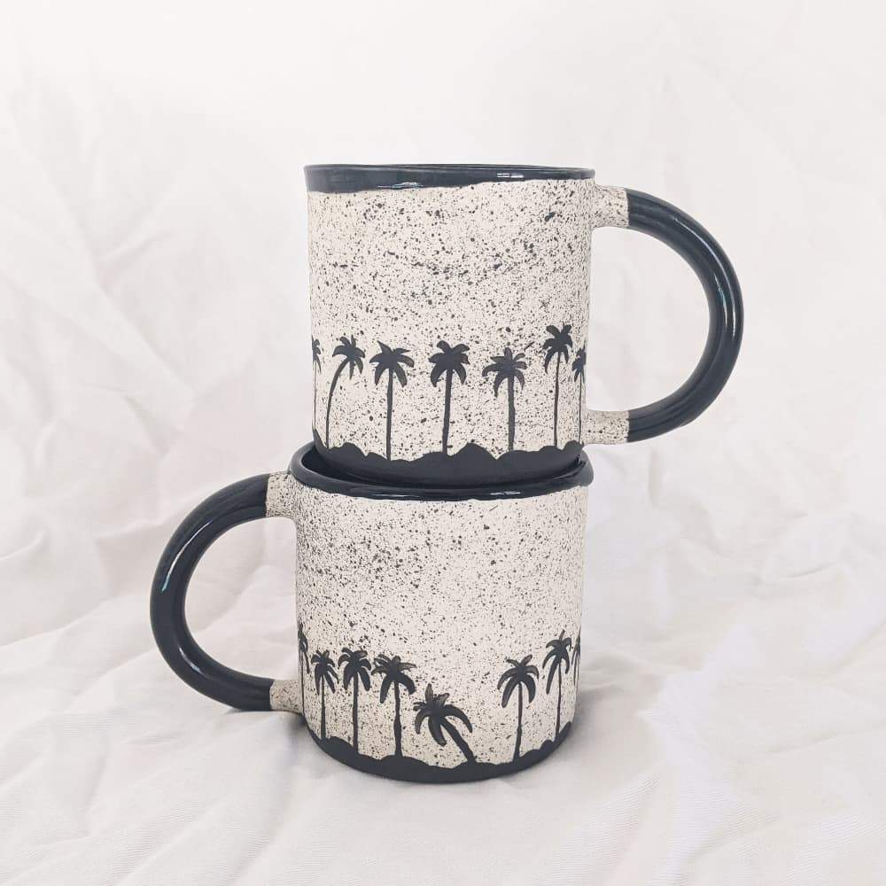 Palm Tree Mug by btw Ceramics | Wescover Drinkware