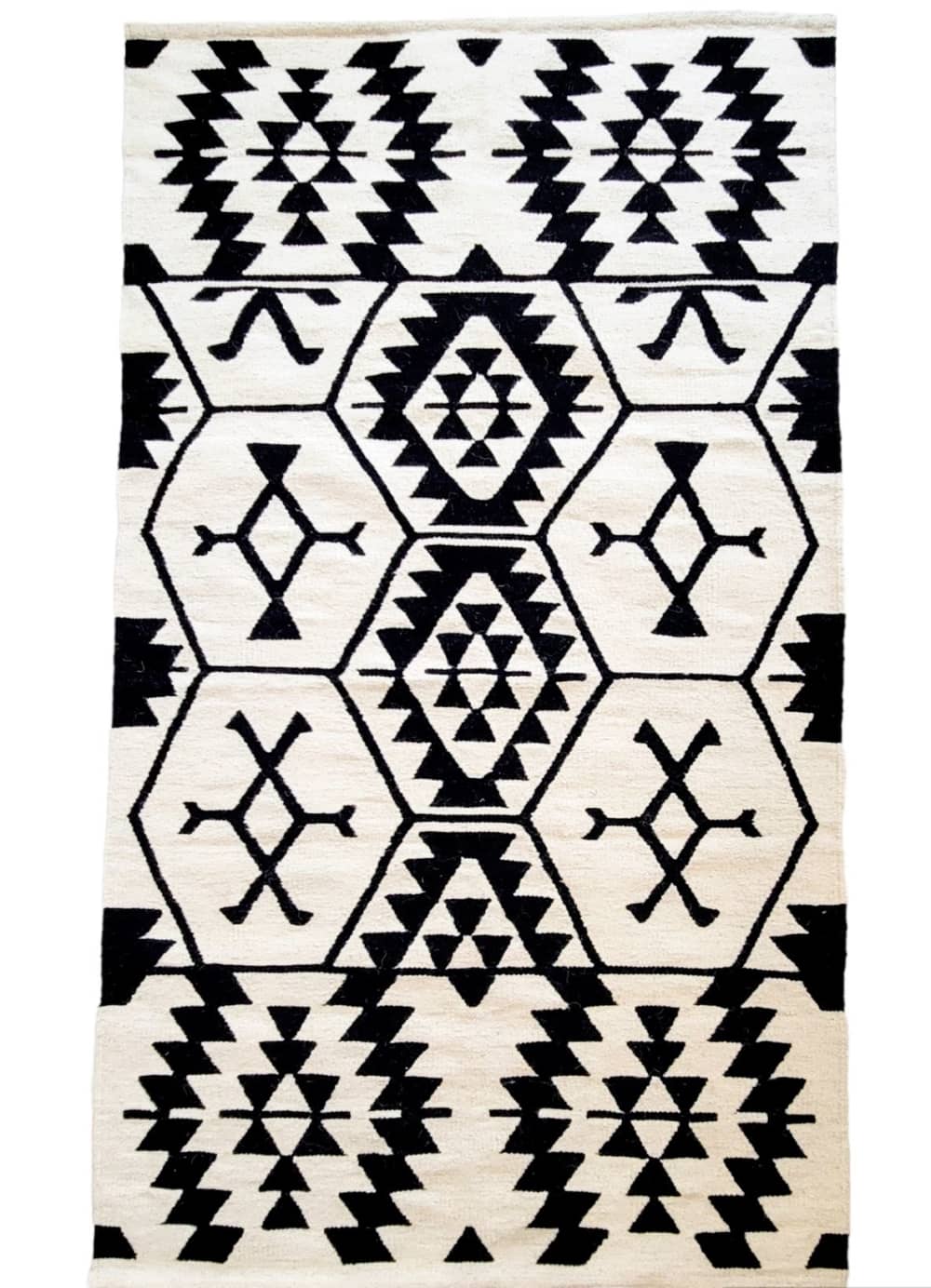 Black Western Handwoven Kilim by Mumo Toronto | Wescover Rugs