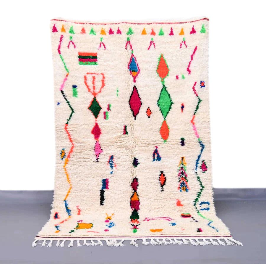 Authentic Moroccan Rug, Handmade Azilal rug by Benicarpets | Wescover Rugs