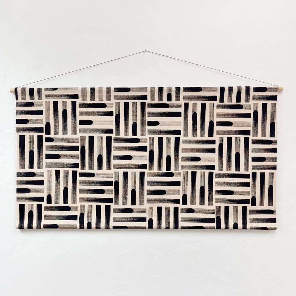 Painted Checker Wall Hanging by Julia Canright | Wescover Wall Hangings