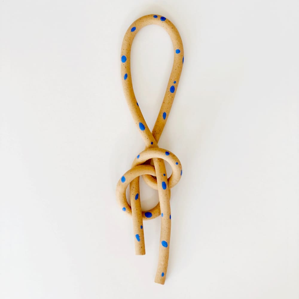 Clay Object 25 - Blue Dots Long Speckle Knot by OBJECT-MATTER / O-M ...