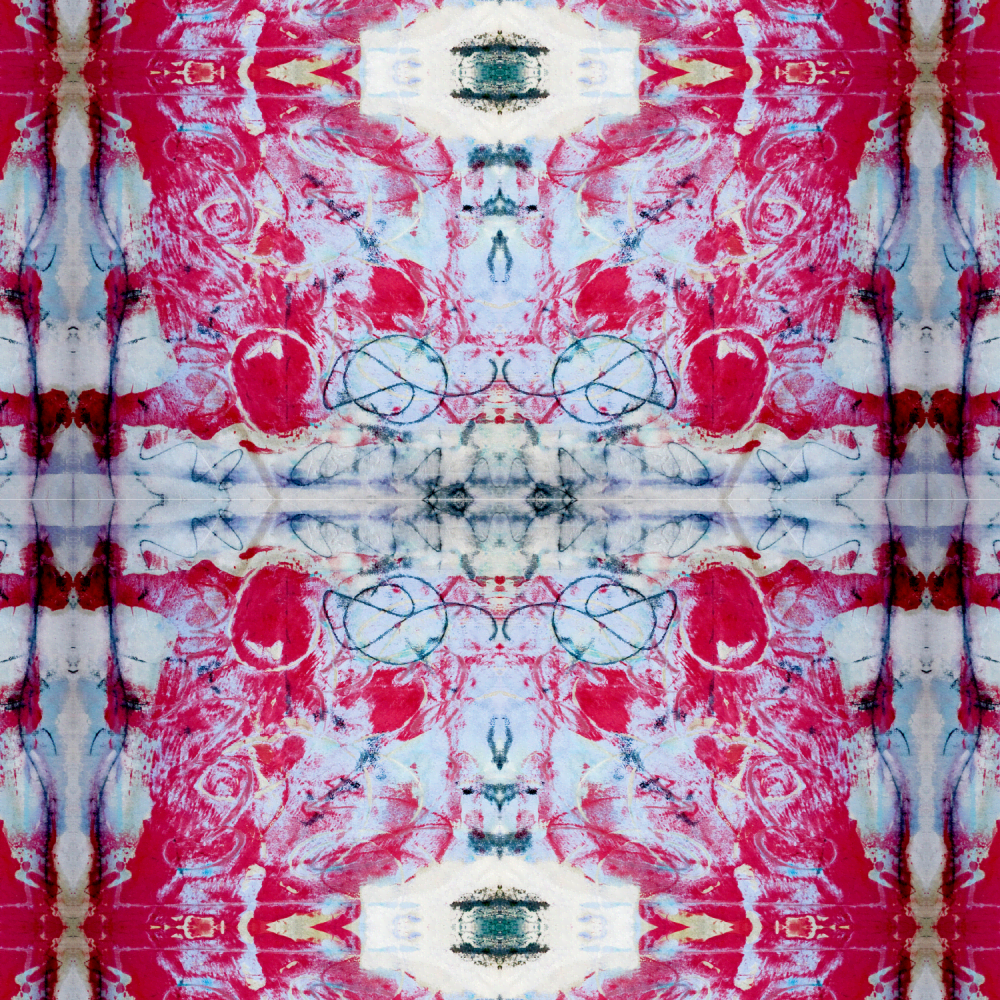 Flowering, Magenta by Philomela Textiles & Wallpaper | Wescover Linens ...