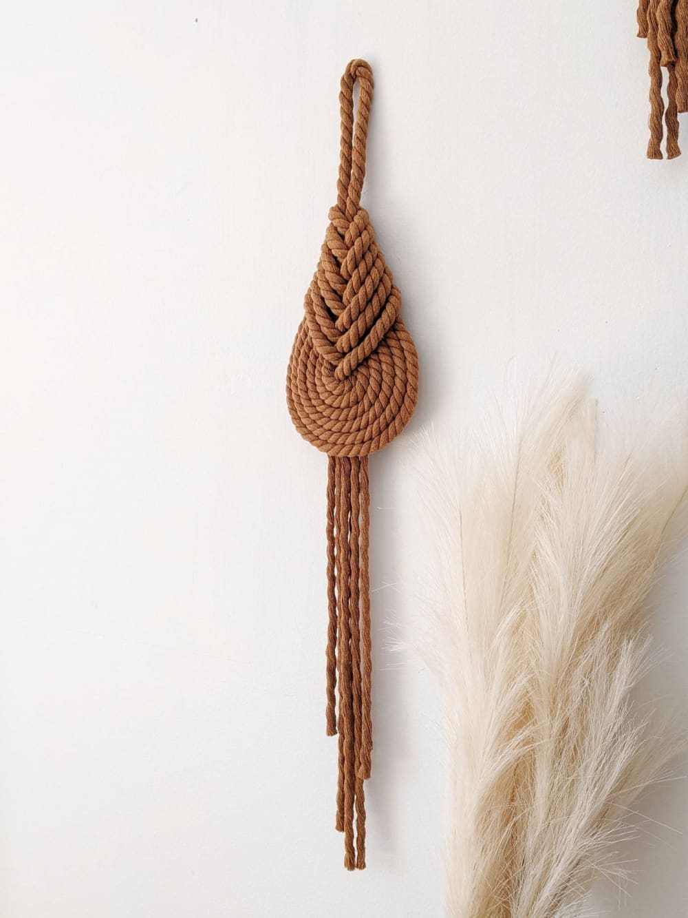 THE PIPA Modern Macrame Wall Hanging in Camel/Brown by Damaris Kovach ...