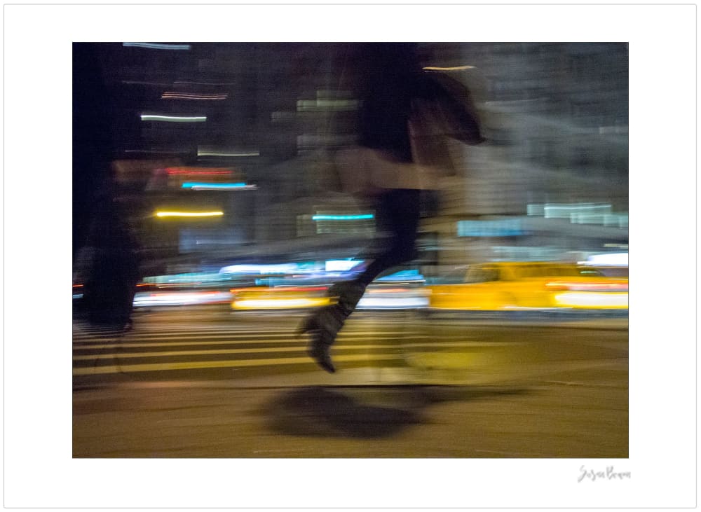 Legs and Feet #0166: Rushing Figure and Lights by Susan Bowen Photos ...