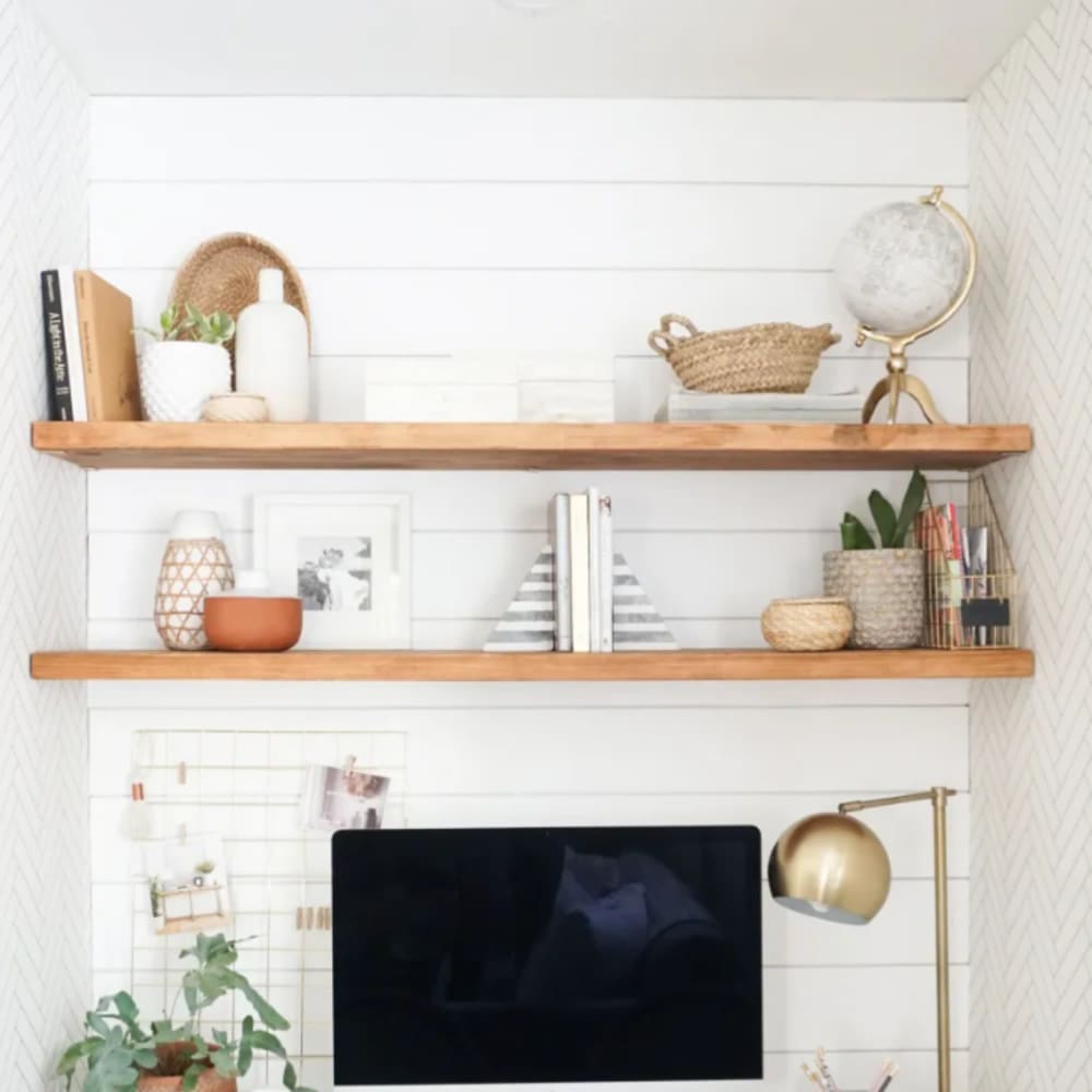 Custom Floating Shelves, Floating Wood Shelf, Floating Wall by ...