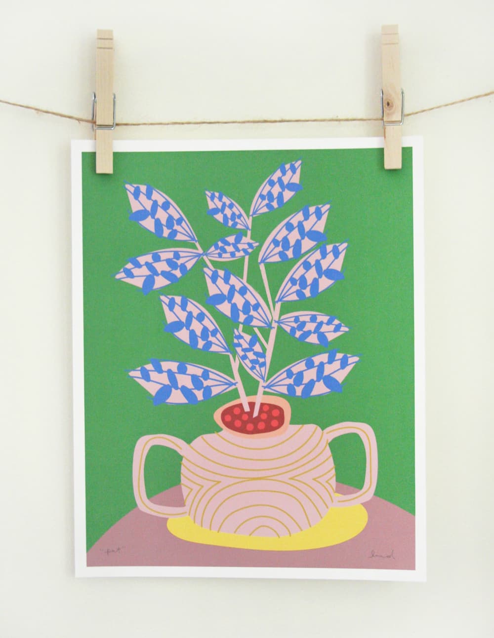 Pot Art Print by Leah Duncan | Wescover Prints