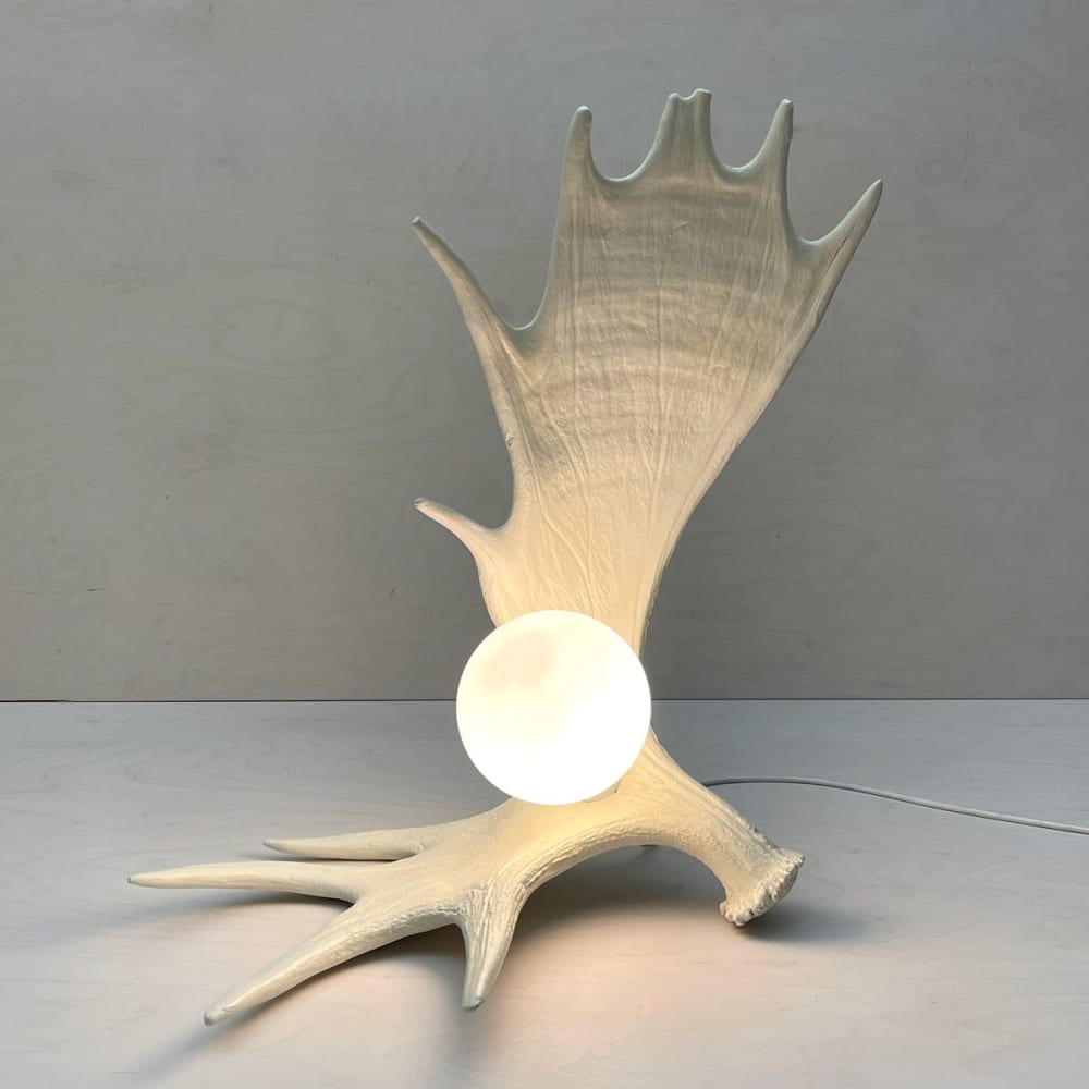 Moose Antler Lamp - White by Farmhaus + Co. | Wescover Lamps