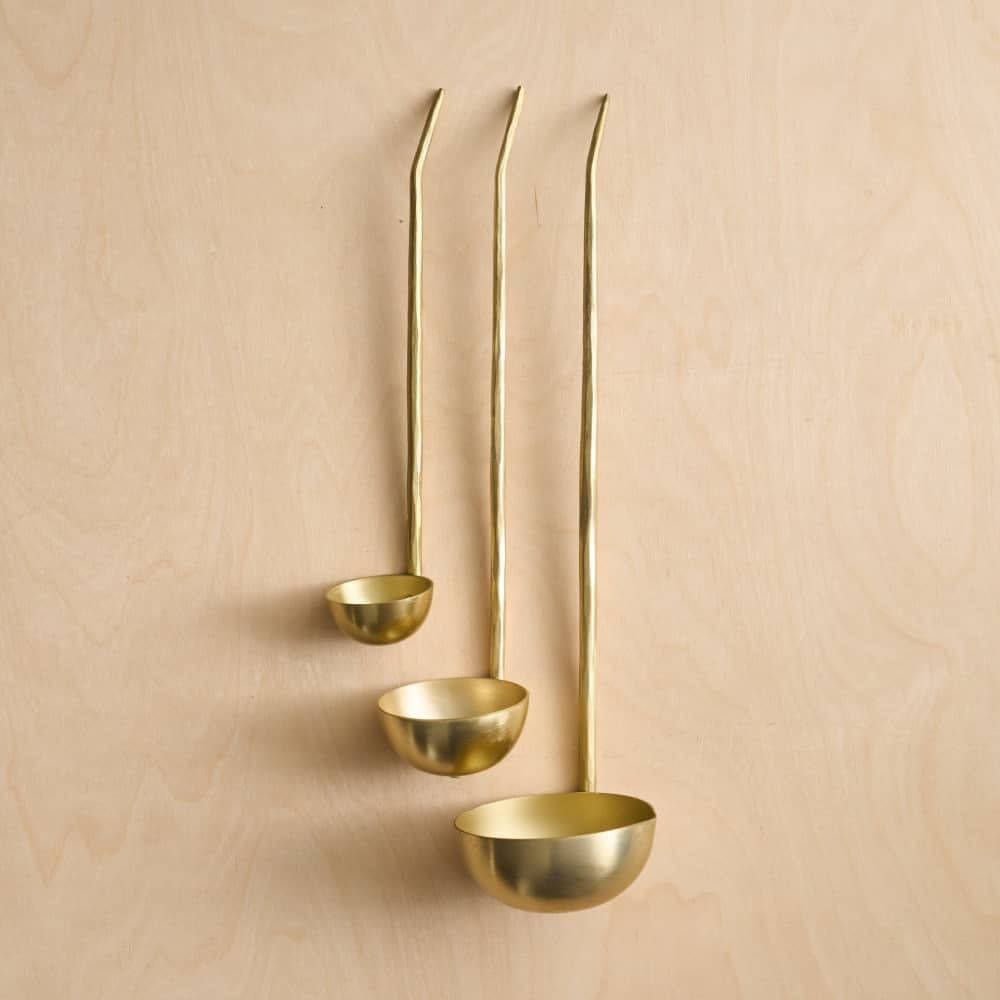 Forge Brass Ladles Assorted - Set of 3 by The Collective | Wescover ...
