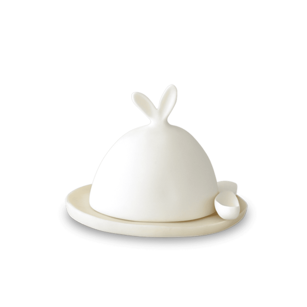 Lapin Butter Dish With Spreader by Tina Frey | Wescover Tableware