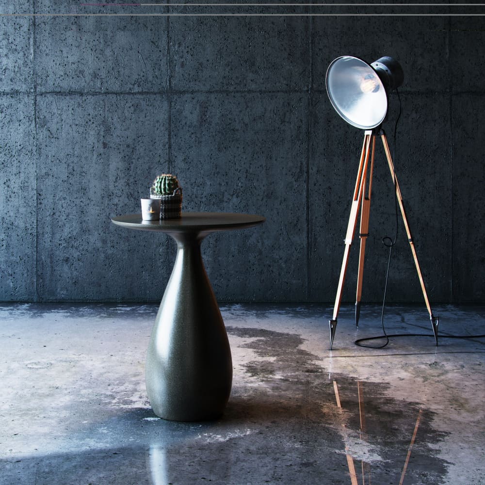 Zen Concrete Side table/ Accent Table by Blend Concrete Studio ...