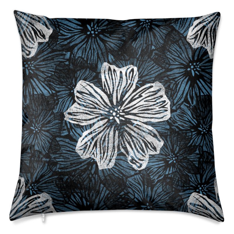 Violet Floral Velvet Cushion by Sean Martorana | Wescover Pillows