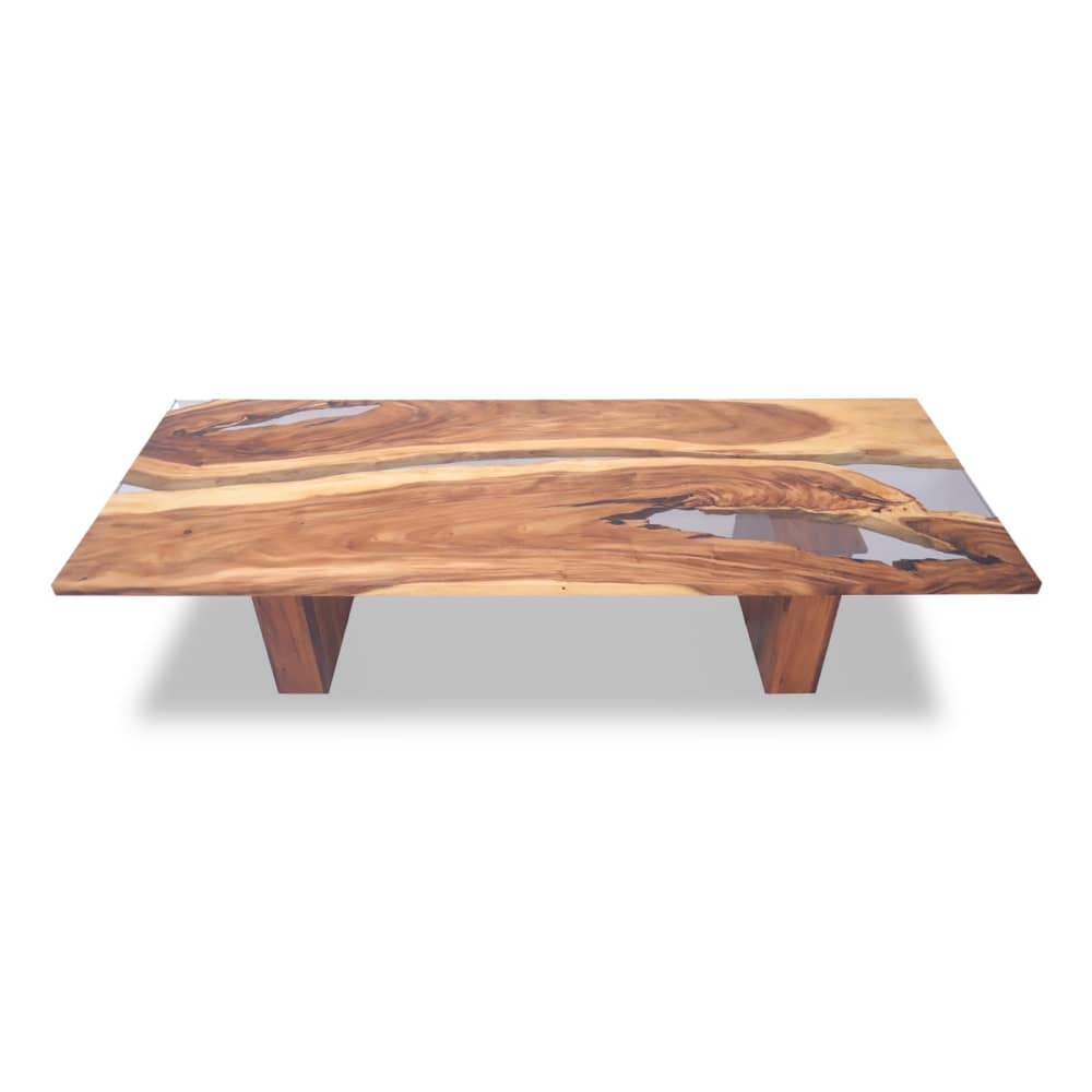 Select Monkey Pod Rectangular Dining Table 47" x 126" by Holzsch ...