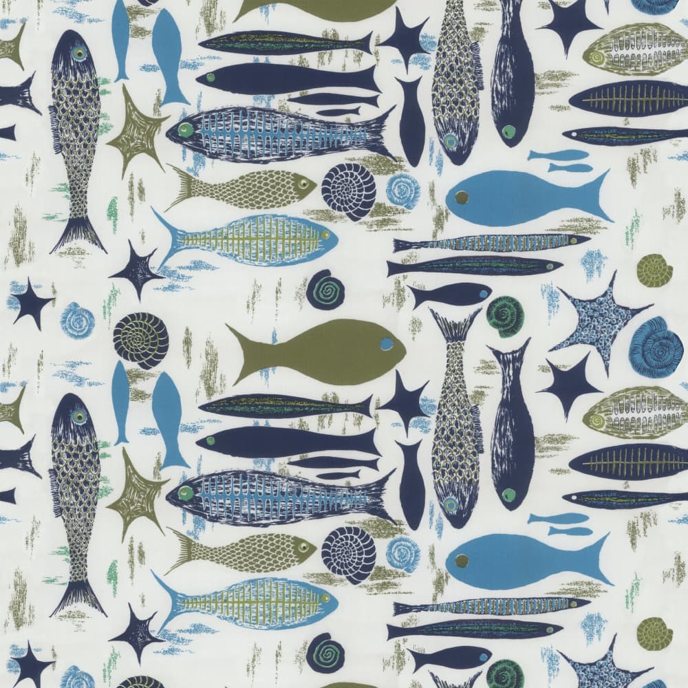 Ebb Tide - Blue & Green by Brenda Houston | Wescover Wall Treatments