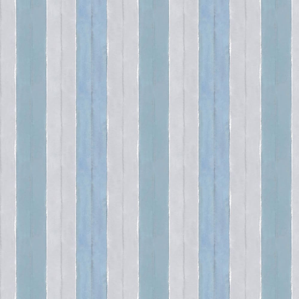 Cabana Stripe No. 17, Sky by Philomela Textiles & Wallpaper | Wescover ...