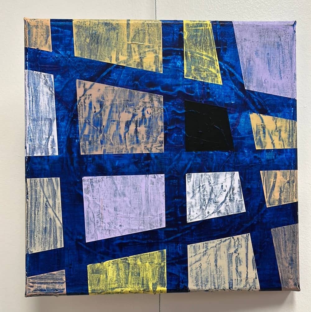 Babel in Blue (12"x12") by The Art Of Gary Gore | Wescover Paintings