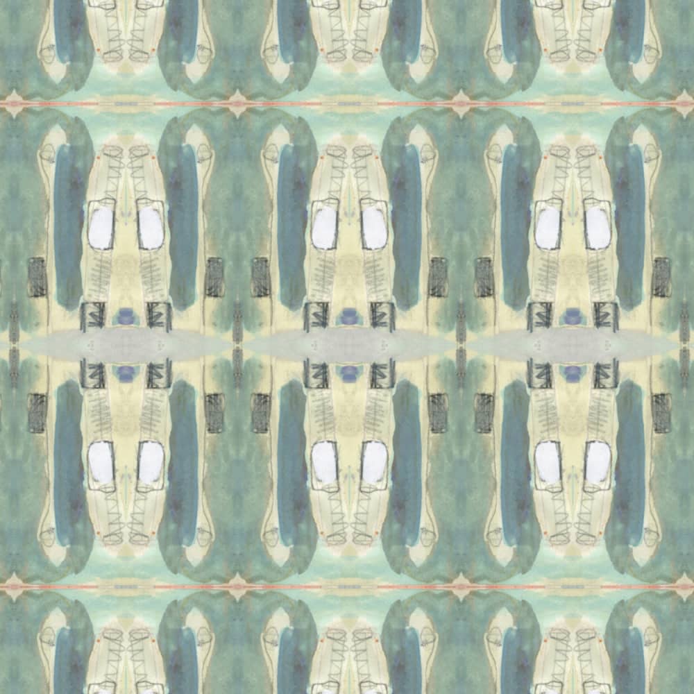 Tabernacle, Sea by Philomela Textiles & Wallpaper | Wescover Linens ...