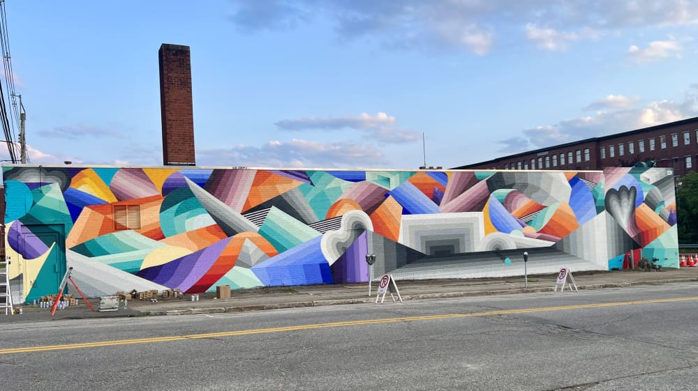 Lewiston Maine mural by Nathan Brown | Wescover Murals