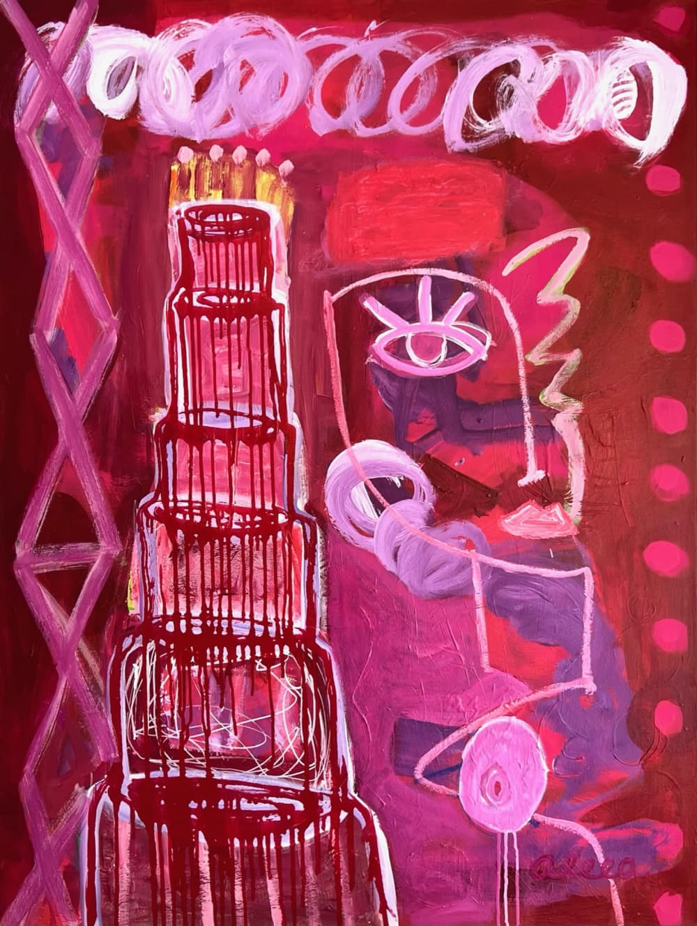 Celebration | Sold | Commission available, please inquire by Aleea Jaques | Fine Art | Wescover ...