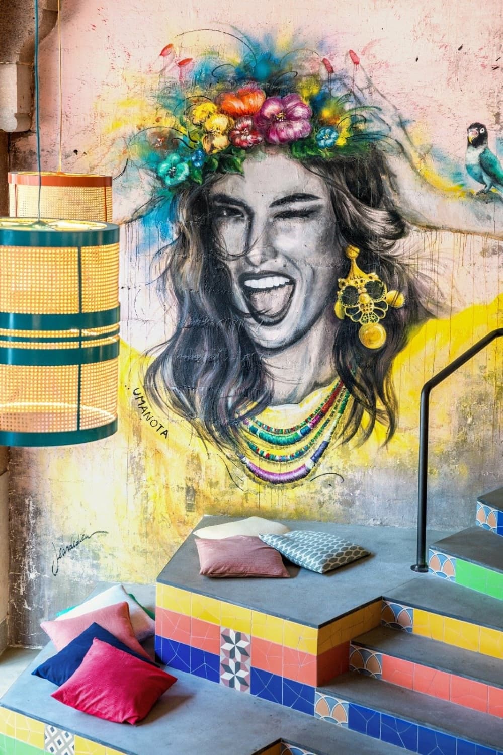 Brazilian Inspired Mural by Elsa Jeandedieu Studio | Wescover Murals