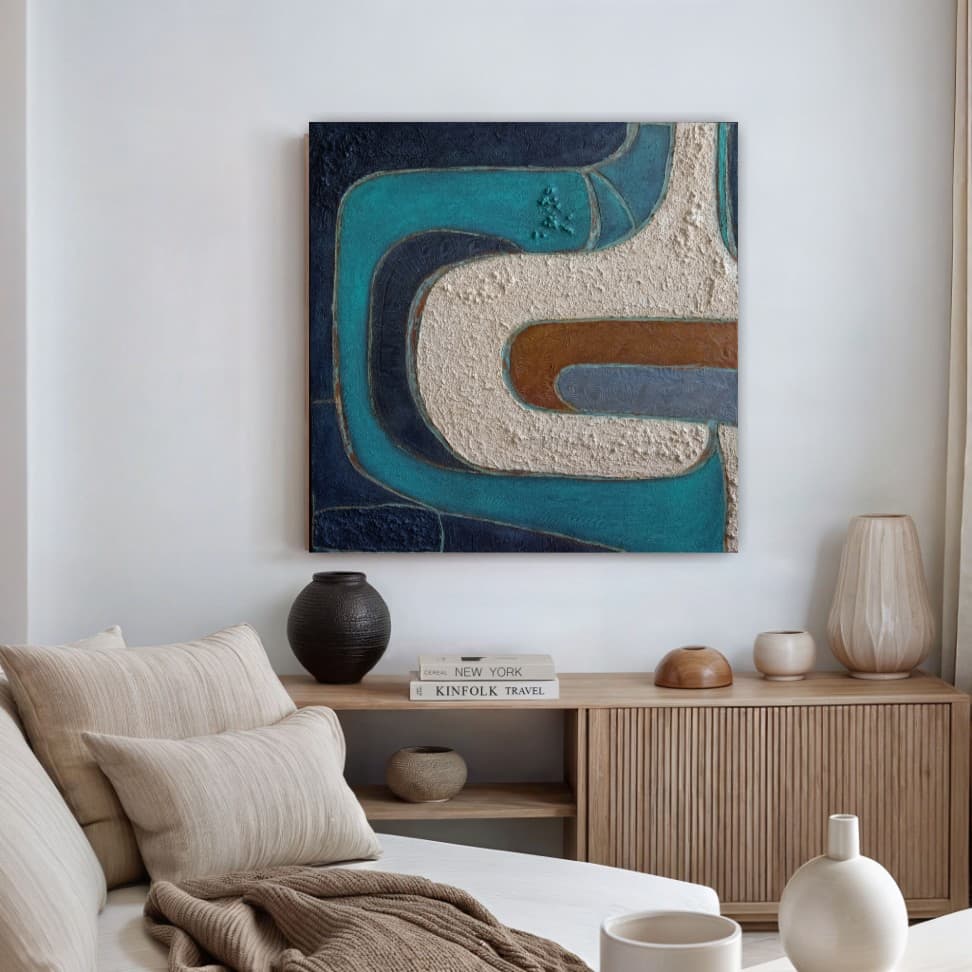 MCM Wall Art Mid Century inspired Painting MCM Abstract by Serge ...