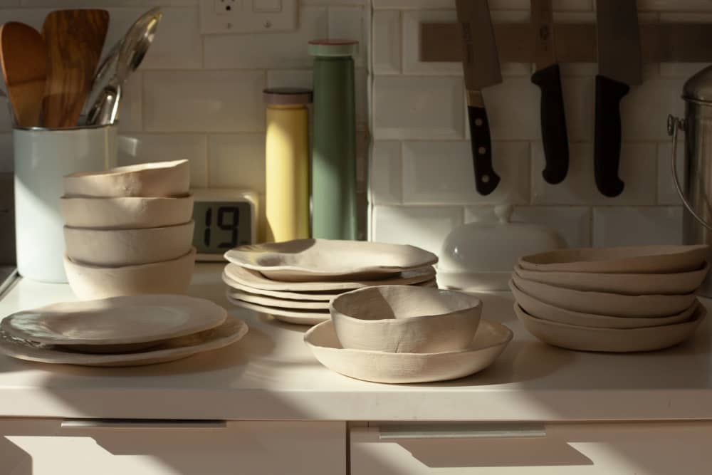 hand-made plates by Mara Lookabaugh Ceramics | Wescover Dinnerware