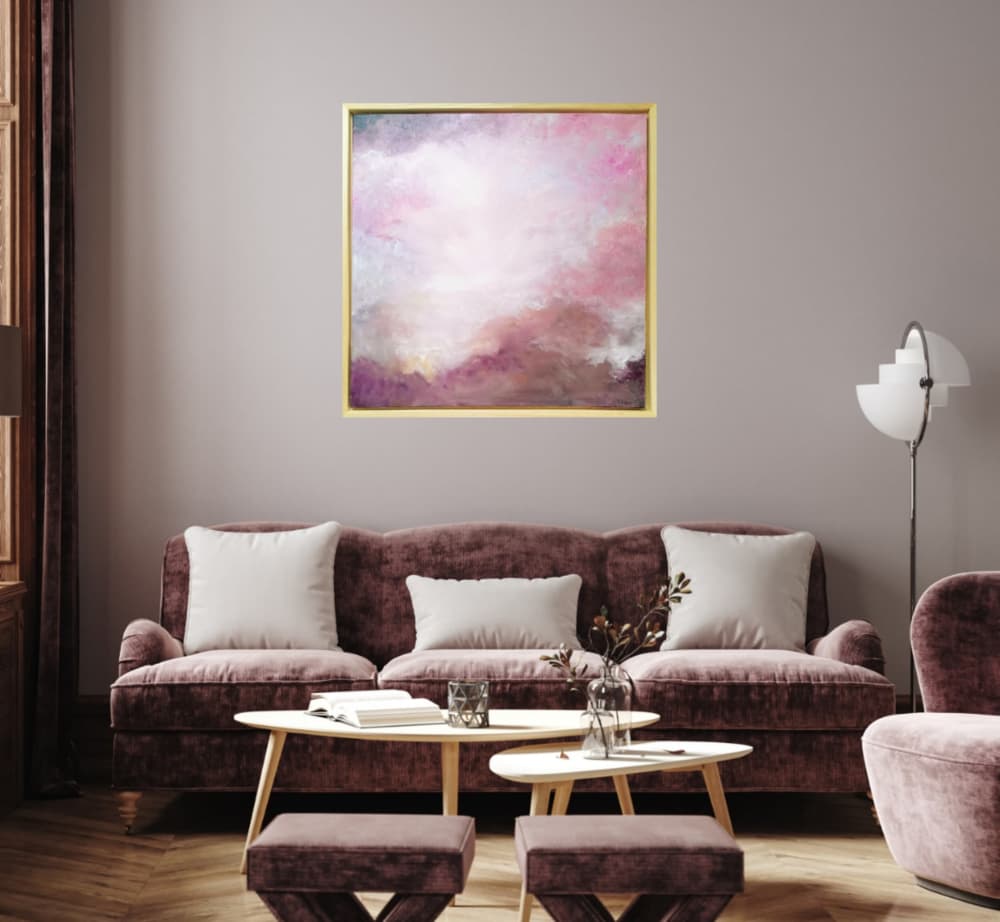 Venus sunrise - Soft abstract sky painting by Jennifer Baker Fine Art ...