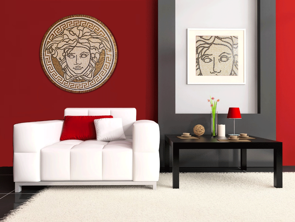 VERSACE LOGO HANDMADE MOSAIC by Maurimosaic Art Studio | Wescover Art