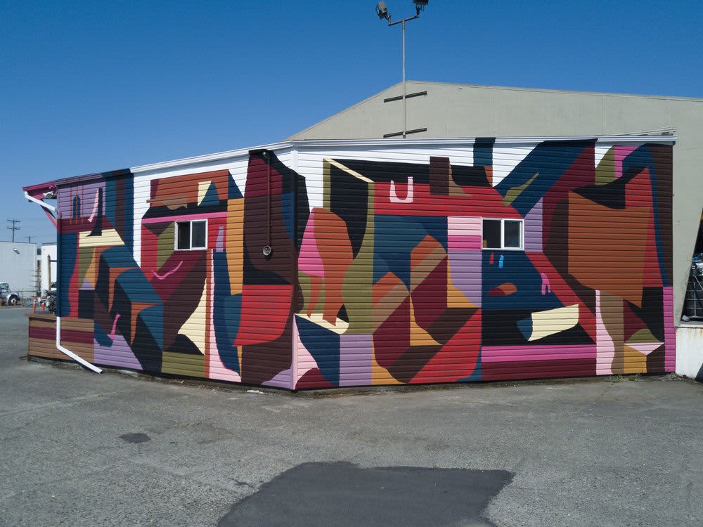 Mural by Brian Sanchez at The SODO Track, Seattle | Wescover Street Murals