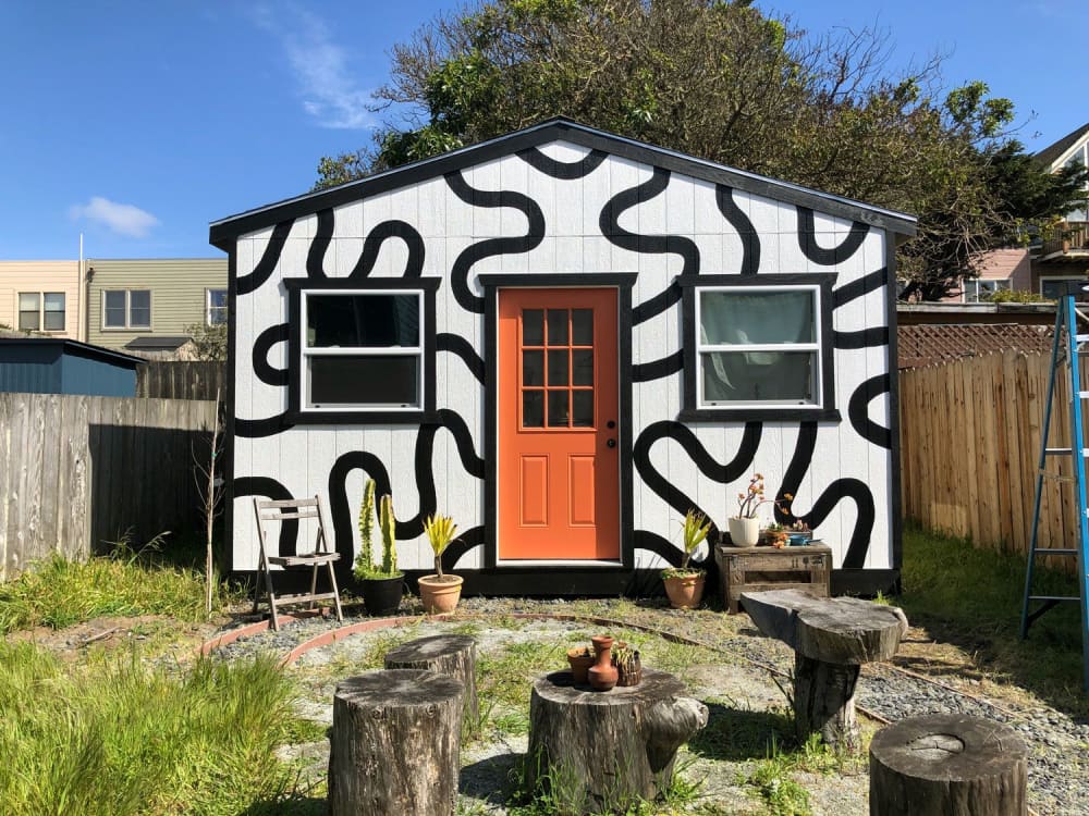 Ocean Beach Backyard Mural by Nicole (NNUZZO) Poppell | Wescover Murals