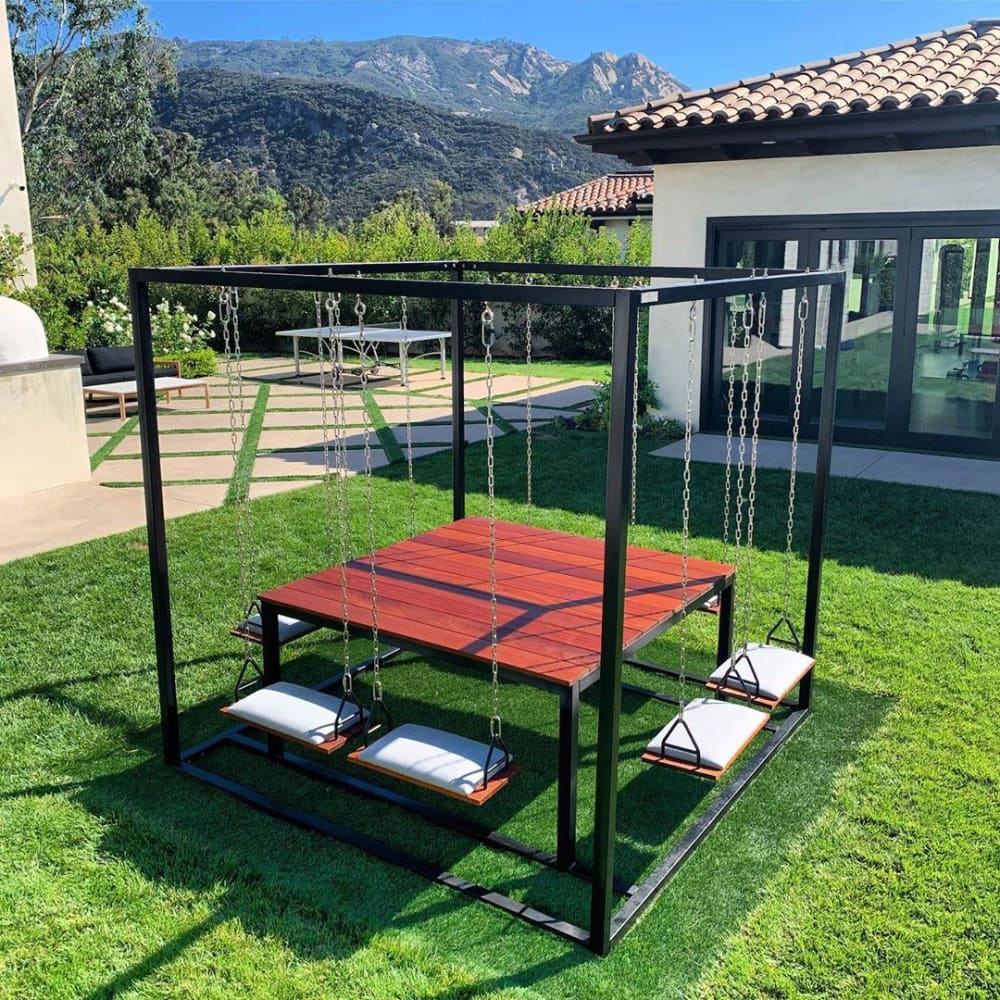 8-Seater Swing Mahogony by SwingTables | Wescover Tables