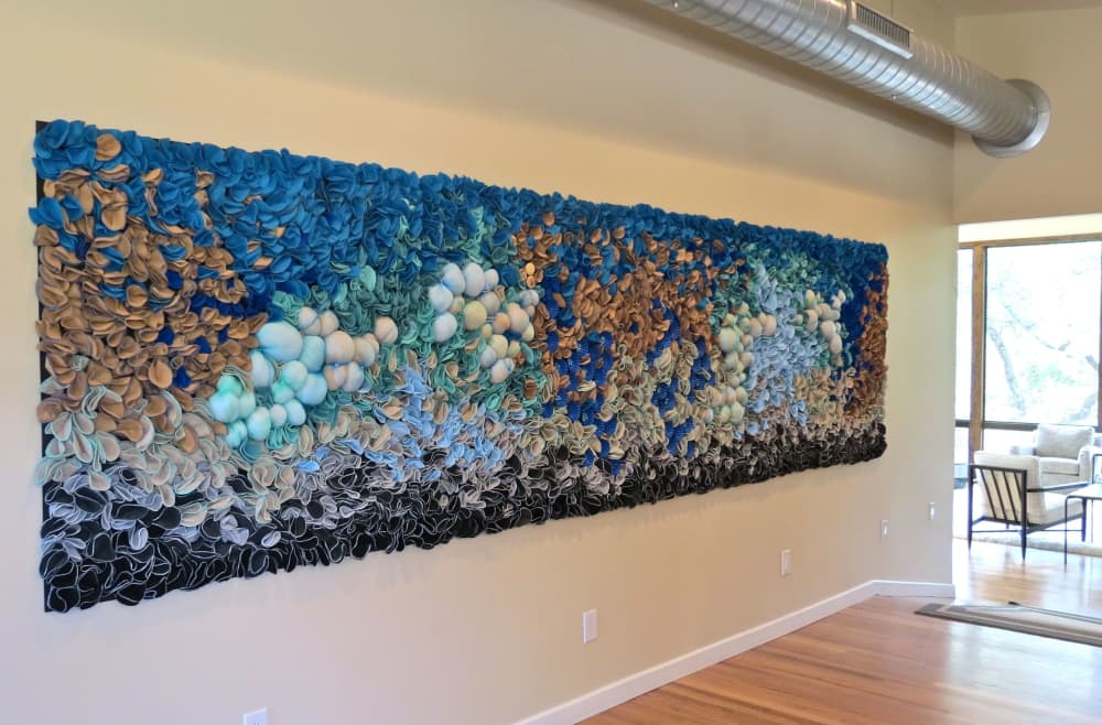 Extra Large Felt Wall Hanging by Kate Leibrand | Wescover Wall Hangings