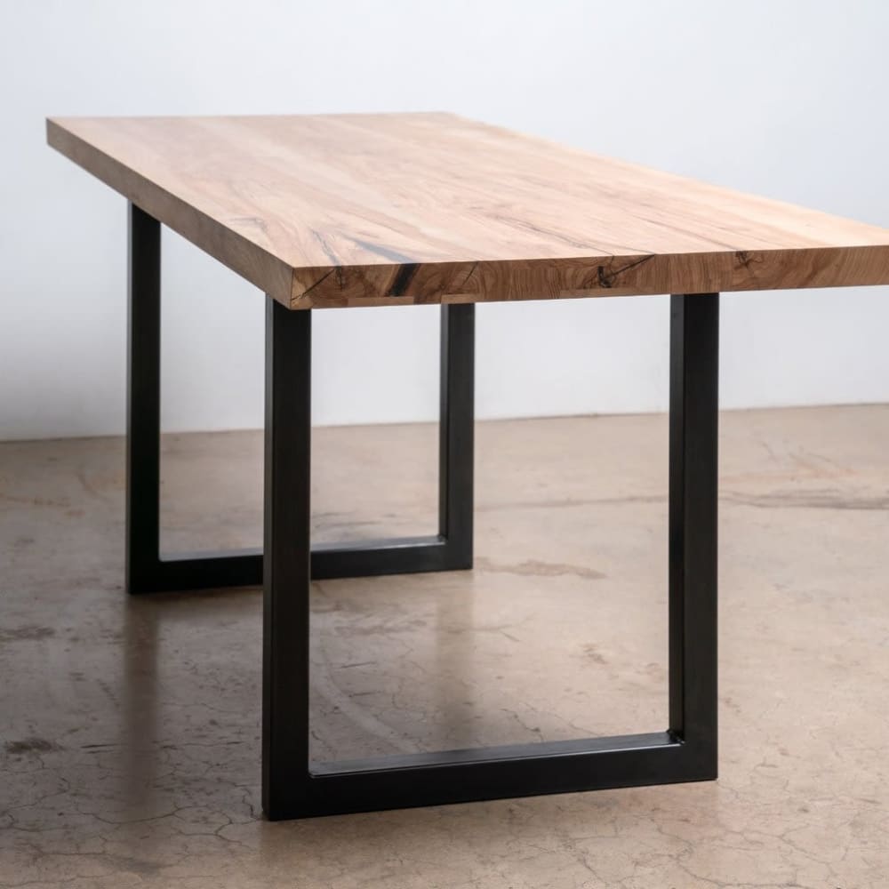 Sunrise Table | Modern Dining Table | Wood and Steel by Alabama Sawyer ...