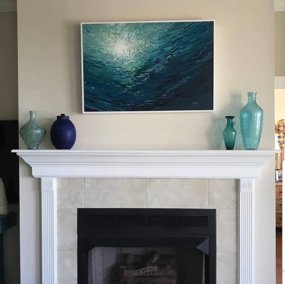 Deep Dive, and Watch That Wave, original Juul Paintings by Margaret ...