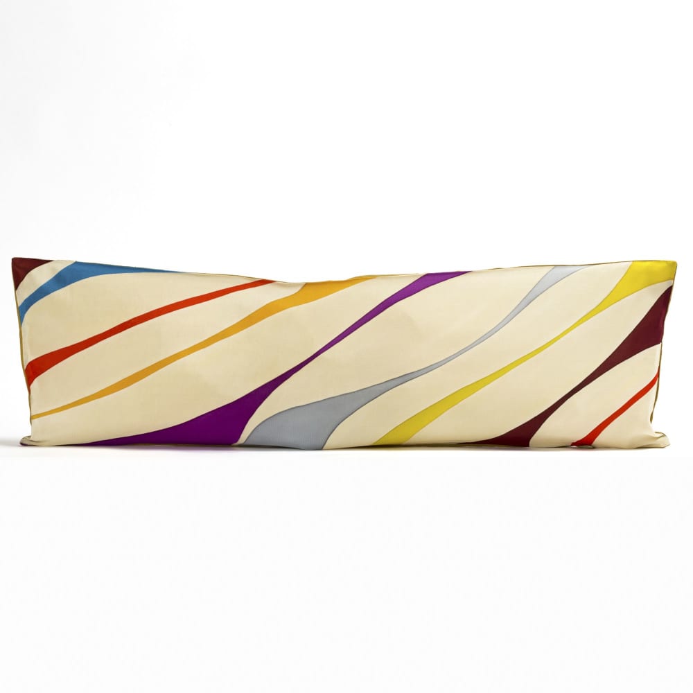 "Natus" hand-painted 100% silk cushion cover by Natalia Lumbreras ...
