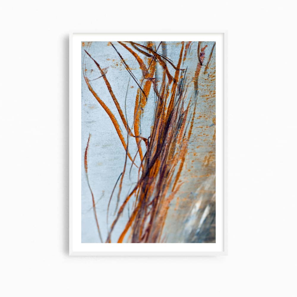 Industrial wall art, "Rust Ribbons" abstract photograph by PappasBland ...