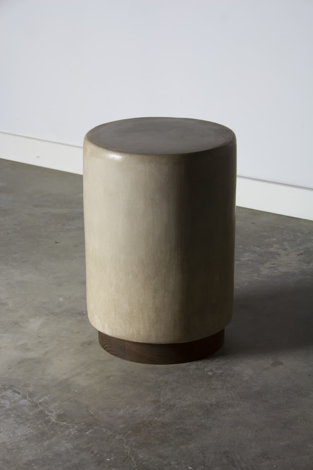 Cylindrical Plaster Stool / Side Table by LIRIO Design House | Wescover ...