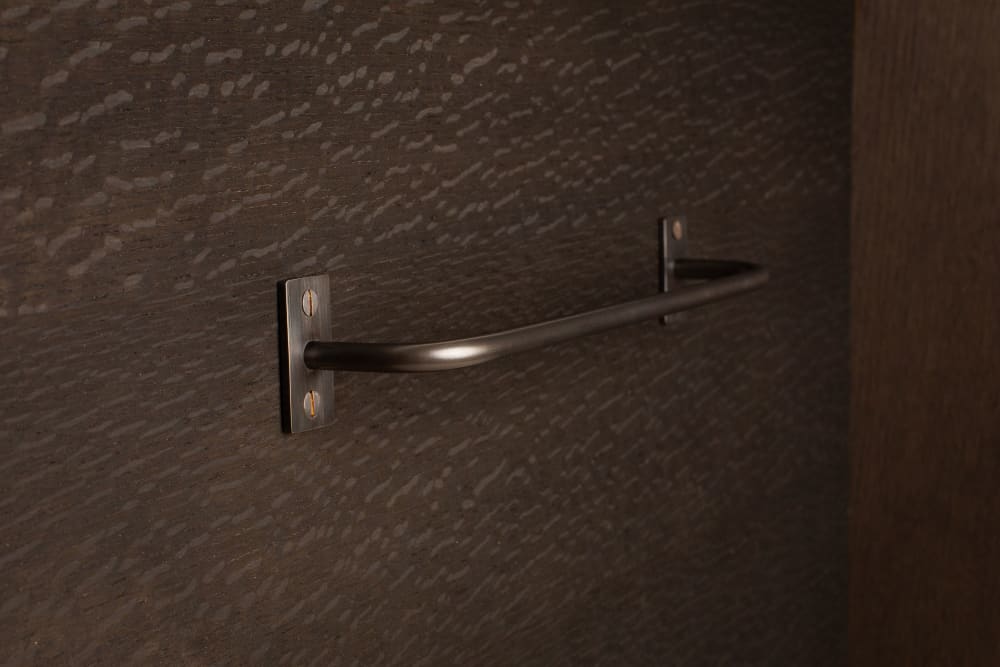 Simple Brass Towel Bar by Fuller Hardware | Wescover Hardware