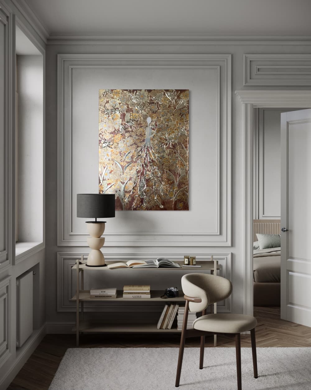 Sila by Janine Lambers, Gold | Wescover Paintings