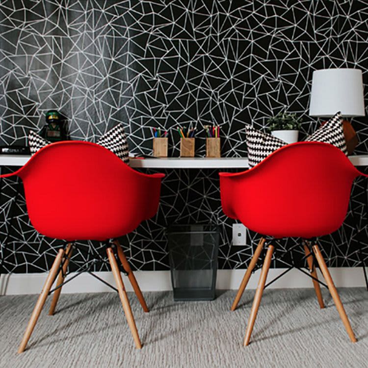 Ab Outline wallpaper by Emeline Tate at Walls Need Love, Nashville ...