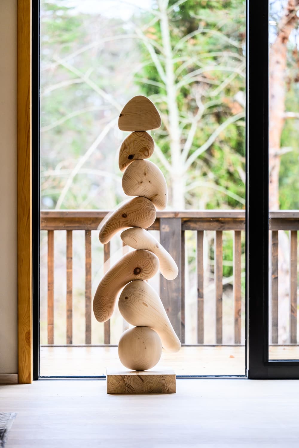 Wood Totem Pole by Ivars Design at Europe | Wescover Public Sculptures