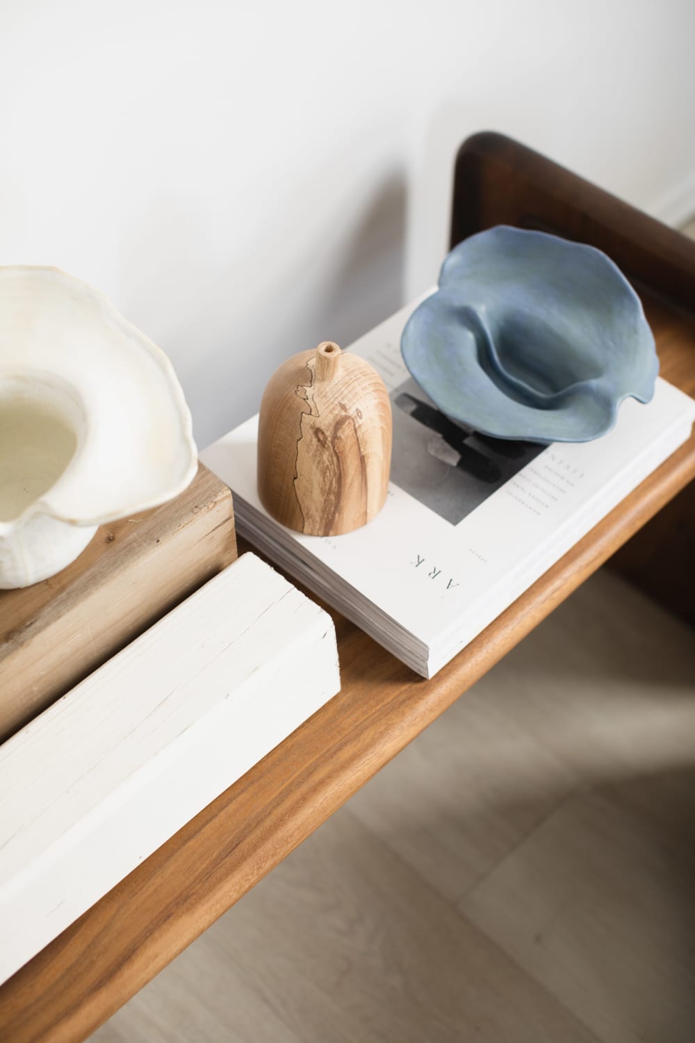 Wide Zai Vase In Spalted Beech by Pooja Pawaskar | Wescover Planters ...