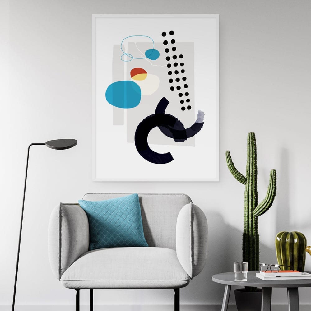 Shape & Hue Series No. 4 Art Print by Michael Grace & Co. | Wescover Prints