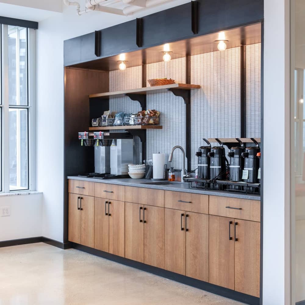Coffee Bar by Lane 17 Cabinet Co. at Adcom, Cleveland | Wescover Storage
