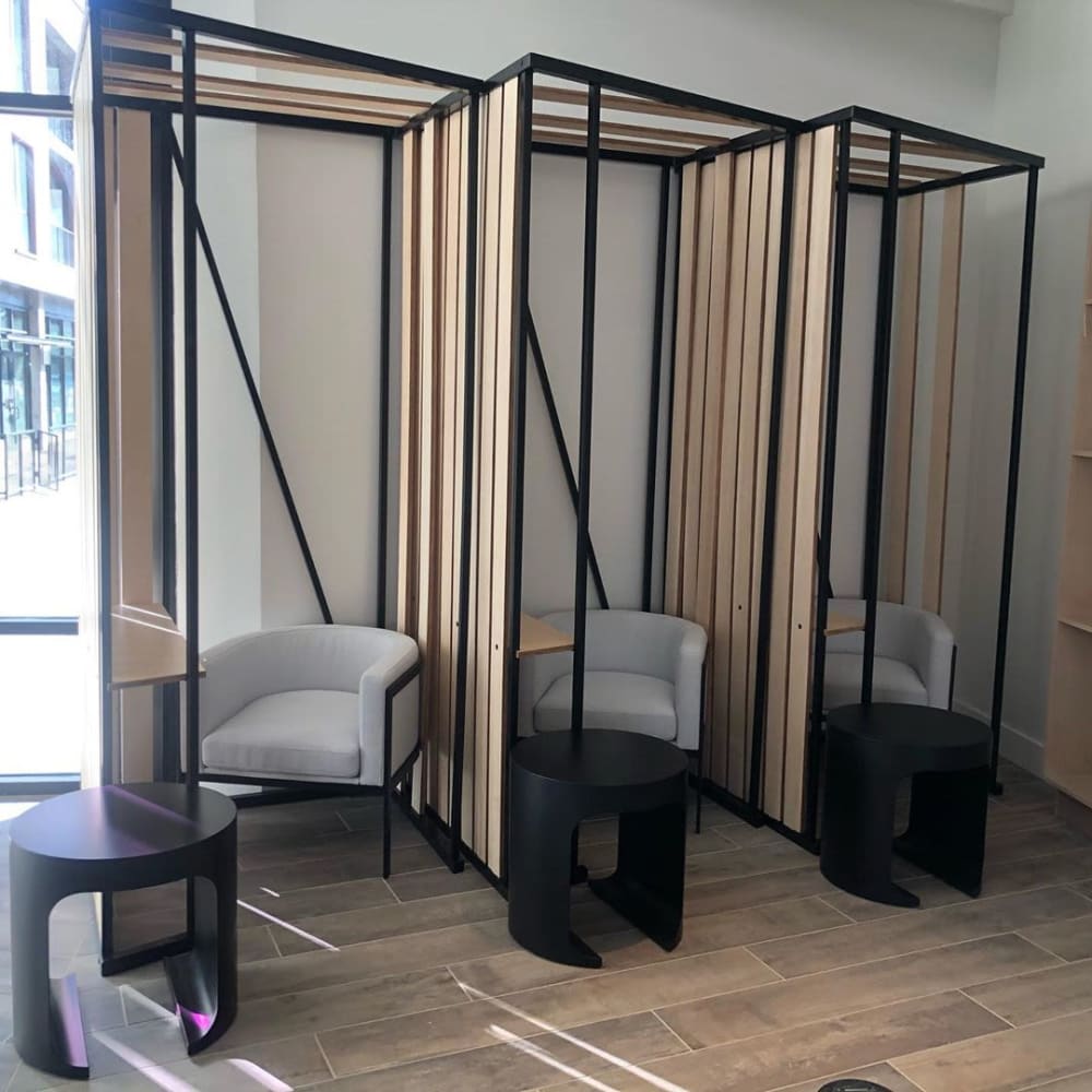 Custom Private Booths by Housefish at Shears Adkins Rockmore Architects ...