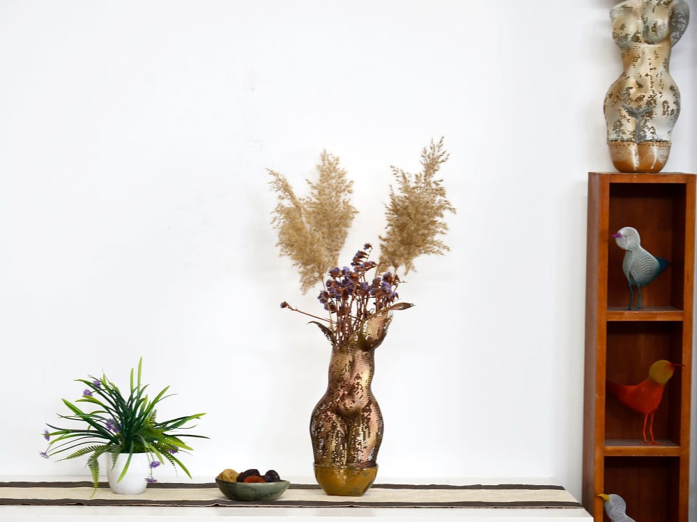 Handmade Ceramic Curvy woman Body Vase by NUNTCHI | Wescover Sculptures