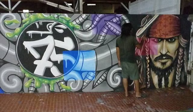 Harling Mural by Muralist Indonesia | Wescover Street Murals