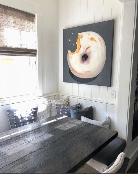 "Powdered Donut on Gray" 36"x36" by TRP Art - Terry Romero Paul ...